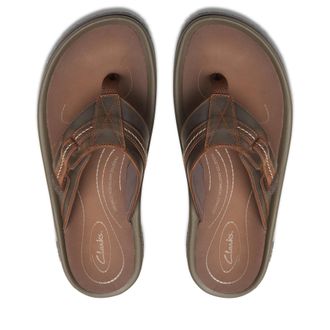 Clarks Zehentrenner Clarks Wesley Sun 26176987 Braun