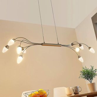 Lampenwelt.com Neuwertig] Pendelleuchte Deckenlampe Led Pendelleuchte Lampe Leuchte Deyan Dimmbar 10 Fl B-Ware