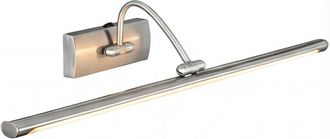 Licht-Erlebnisse Moderne LED Bilderleuchte Wandleuchte in Edelstahl Silber bis zu 3,06 Watt 230V aus Metall warmwei&szlig;es Licht Schlafzimmer Wohnzimmer Esszimmer Lampe Le