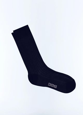 Fursac Chaussettes en coton fil d&eacute;cosse - Taille L - Homme