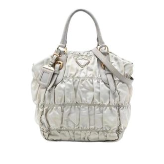 Prada Sacoche Gathered Nylon Pre-owned - Femme - Pre-owned - Gris - Taille: ONE Size