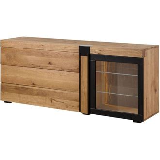 Massivmoebel24 Sideboard Wildeiche 180x45x75 natur ge&ouml;lt rotterdam 117