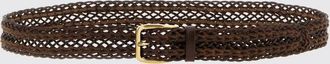 Brunello Cucinelli Ceinture en cuir de veau lisse pour homme