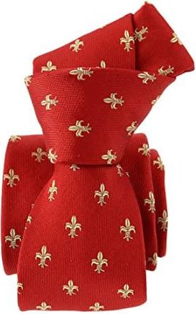 Tony & Paul Cravate. Fleurs de Lys - BOURBON, Soie. - Motifs - FABRIQUE EN ITALIE