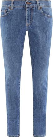 Dolce & Gabbana Homme, Jeans, Bleu, Taille: XS Denim Patchwork Jeans