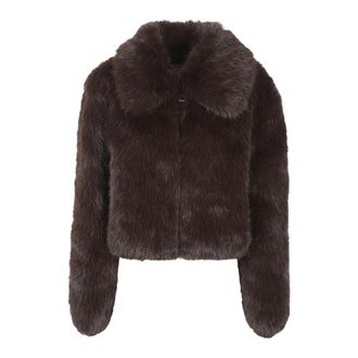 Frankie Shop Hope Faux Fur Jacket - - Jackets - Damen - Braun - M