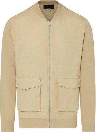 Liu Jo Homme, Sweatshirts et sweats &agrave; capuche, Beige, Taille: XL Cardigan avec zip et poches