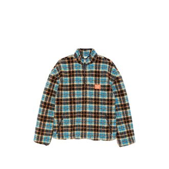 Dr&ocirc;le de Monsieur Check-pattern Fleece Jacket