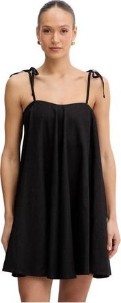 Twinset Robe courte &agrave; bretelles nou&eacute;es - Femme - Robes - Noir - Taille: 38 FR