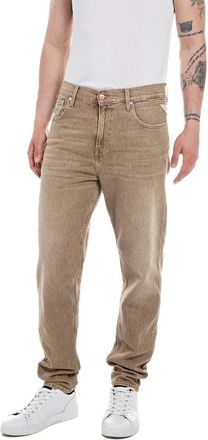 Replay Herren Jeans Sandot Tapered-Fit, Desert 613 (Beige), 29W / 32L
