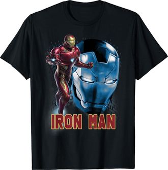MARVEL Avengers Endgame Iron Man Side Profile Graphic Tee T-Shirt