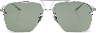 Leisure Society lunettes de soleil Presidio &agrave; monture g&eacute;om&eacute;trique - Argent