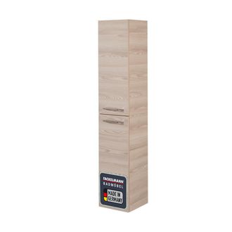 Fackelmann Hochschrank B. CLEVER/Badschrank mit Soft-Close-System/Ma&szlig;e (B x H x T):ca. 30 x 159 x 32 cm/hochwertiger Schrank/M&ouml;bel f&uuml;rs Badezimmer/Korpus: Braun 