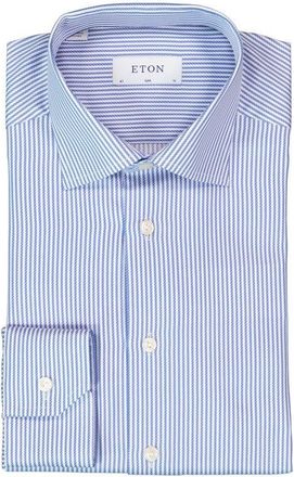 Eton Herren Hemd blau gestreift Slim Fit