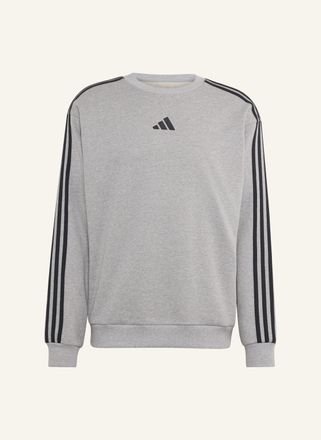 adidas Essentials 3-Streifen French Terry Sweatshirt grau