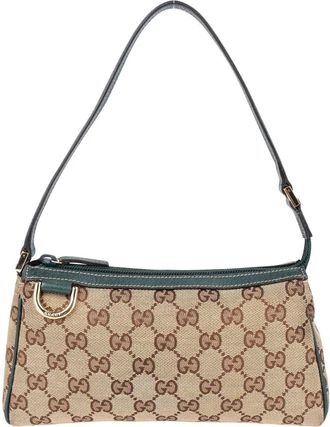 Gucci Crossbody Bags - Gucci GG Monogram Mini Abbey Handbag - Gr. unisize - in Braun - für Damen