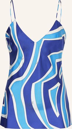 Pucci Seidentop blau