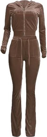 Generic V&ecirc;tements de sport d&eacute;t&eacute; pour femme en coton et lin respirants et confortables &agrave; manches courtes - Deux ensembles de surv&ecirc;tement pour femme - Tenue d&eacute;c