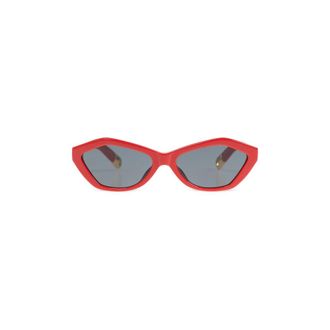 Jacquemus Bambino Sonnenbrille - - Accessories - Damen - Rot - ONE SIZE