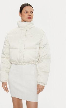 Tommy Jeans Winterjacke Satin DW0DW18292 Beige Regular Fit