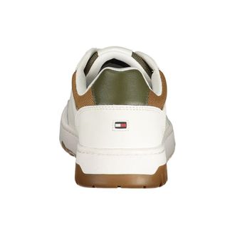 Tommy Hilfiger Colour-Block Leather Sneaker - White