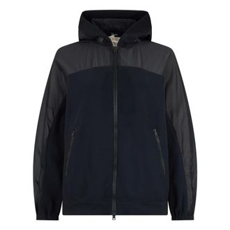 Herno Femme, Vestes, Bleu, Taille: 40 FR Veste bleue avec capuche au design polyvalent