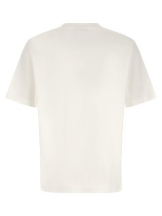 Maison Kitsun&eacute; Embroidered Fox Logo T-Shirt - Cream