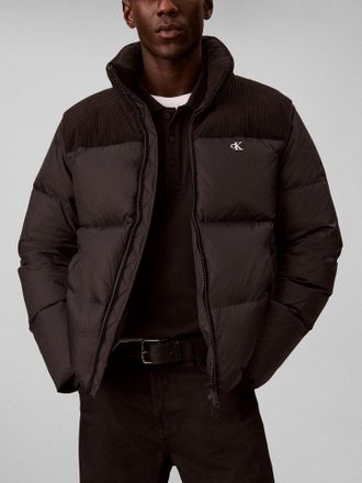 Calvin Klein Jeans Steppjacke MIXED MEDIA DOWN PUFFER Regular fit mit Stehkragen