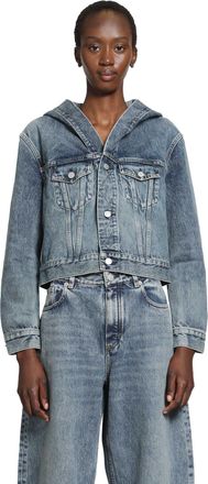 Alaia Hooded Denim Jacket