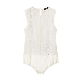 Twin-Set Actitude, Femme, Tops, Blanc, Taille: 36 FR Bodysuit