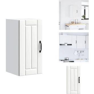 vidaXL Armoire murale de cuisine Lucca blanc bois ding&eacute;nierie - Armoire Murale De Cuisine - Armoires Murales De Cuisine - Meuble Mural De Cuisine - Armoire