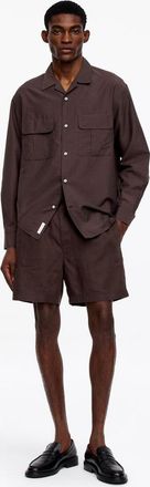 Arket Leinen-Shorts -Braun