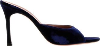 Amina Muaddi Damen, Schuhe, Blau, 40 EUGr&ouml;&szlig;e