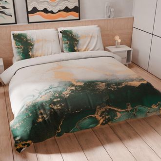 Petti Artigiani Italiani Bettwäsche-Set für Einzelbett 160 x 200 cm (1 Kissenbezug 50 x 80 cm im Lieferumfang enthalten), weiche Mikrofaser mit Digitaldruck - Made in Italy - 