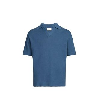 Saison 1865 Polo Holl &agrave; manches courtes en lin et coton