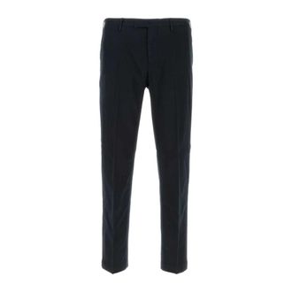 Pantaloni Torino Mitternachtsblaue Stretch-Baumwollhose - - Trousers - Herren - Blau - 2XL