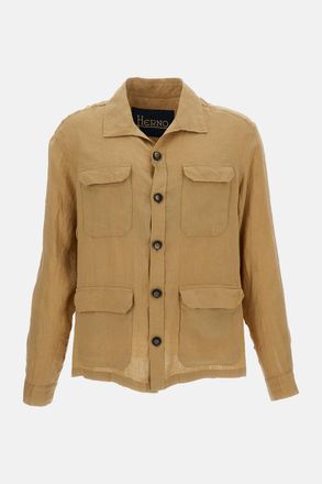 Herno Field-jacke Aus Leinen