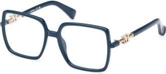 Max Mara Femme, Accessoires, Bleu, Taille: 55 MM Square Optical Frame