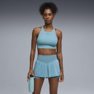 Puma Brassi&egrave;re &agrave; col haut SHAPELUXE Femme, V&ecirc;tements, Bleu, XXL