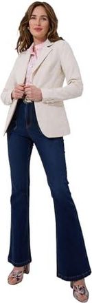 Joe Browns Floral Embroidered Linen Mix Jacket Veste, crème, 46 Femme