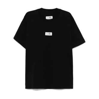 Maison Margiela Homme, Tops, Noir, Taille: XL T-Shirt en Coton