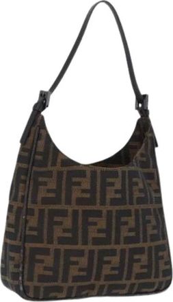 Fendi Pre-owned Vintage Zucca Canvas Shoulder Bag - Femme - Pre-owned - Brun - Taille: ONE Size