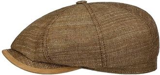 Stetson Casquette Hatteras Yelvington Homme - Made in Germany Type Gavroche avec Visiere, Doublure, Doublure Ete Printemps-ete - 57 cm Marron