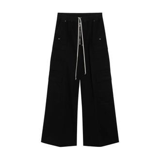 Rick Owens Homme, Pantalons, Noir, Taille: M Double Cargo Jumbo Belas Pantalons