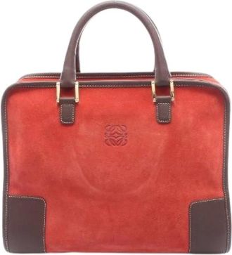 Loewe Pre-owned Amazona 32 Sac &agrave; main en cuir - Femme - Pre-owned - Rouge - Taille: ONE Size