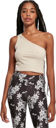 Urban Classics Damen Ladies Cropped Asymmetric Top T-Shirt, Softseagrass, XL EU