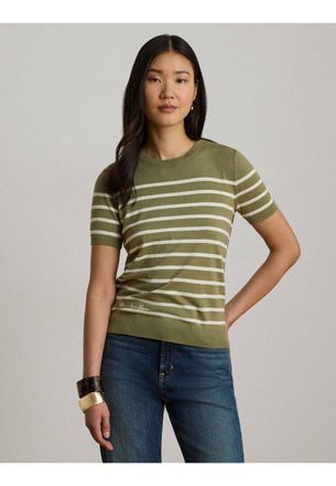 Lauren Ralph Lauren Damen Strickpullover aus Baumwoll-Modal-Mix