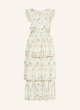 Mrs & Hugs Mrs & Hugs Leinenkleid Mit Volants weiss