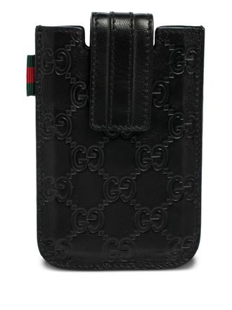Gucci coque diPhone Guccissima - Noir