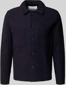 Roy Robson Slim Fit Hemdjacke mit Kentkragen und Brusttaschen